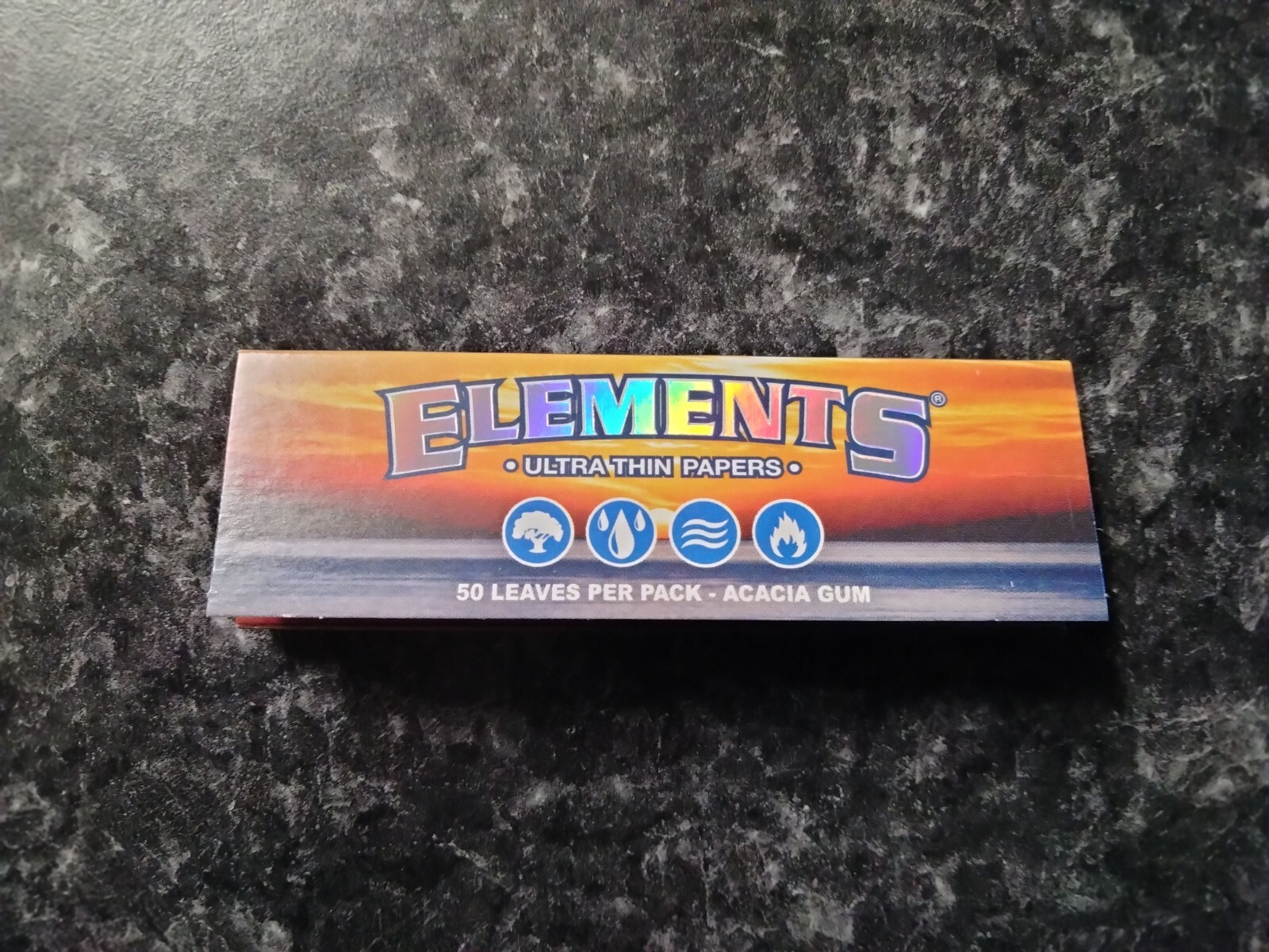 50 Leaves Elements 1 1/4 1.25 Rice Rolling Cigarette Papers | eBay