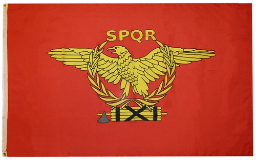 Roman Empire SPQR Senate and People Rome Flag Poly Nylon 3x5 3'x5' Flag ...
