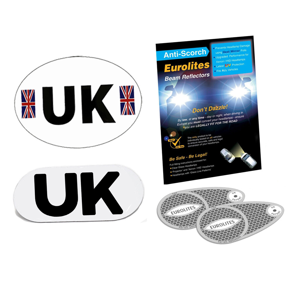 Headlamp Deflector Headlight Adaptor Europe UK Sticker Choose From Drop ...