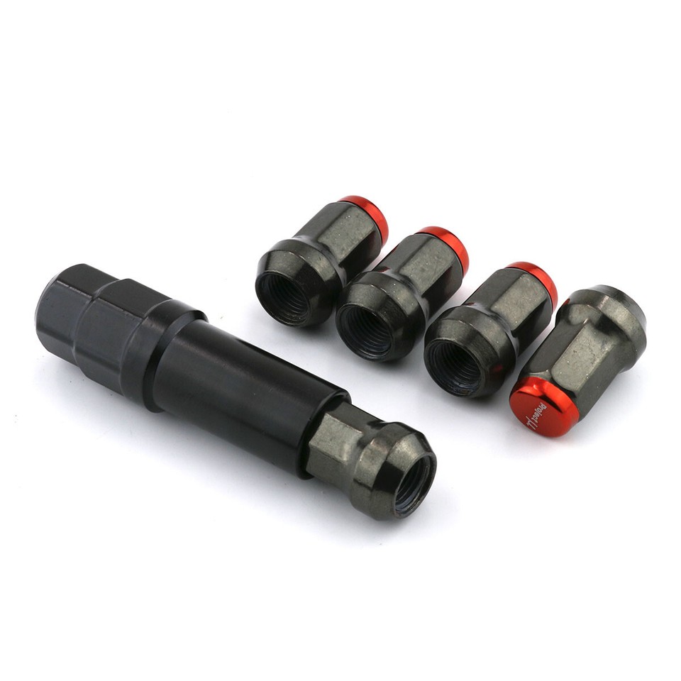 M12x1.25 Project MU Red Composite SPEC Steel Wheel Lug Lock Nuts 20pcs ...