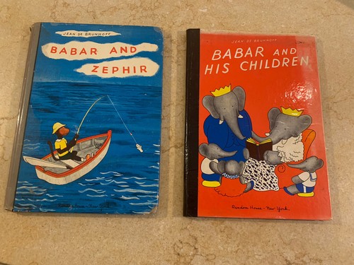 Set Of 2 BABAR AND ZEPHIR BABAR AND HIS CHILDREN 1st US Edition 1937 | eBay