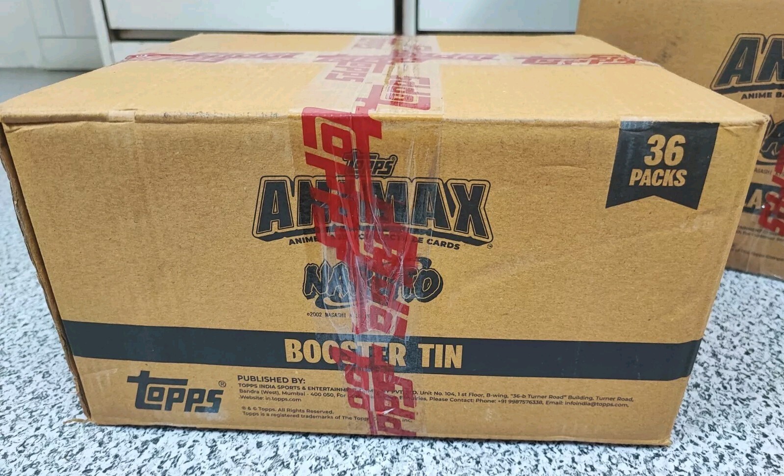 Topps Animax Naruto 2024 Trading Card TCG BOOSTER TIN SEALED CASE 36 ...