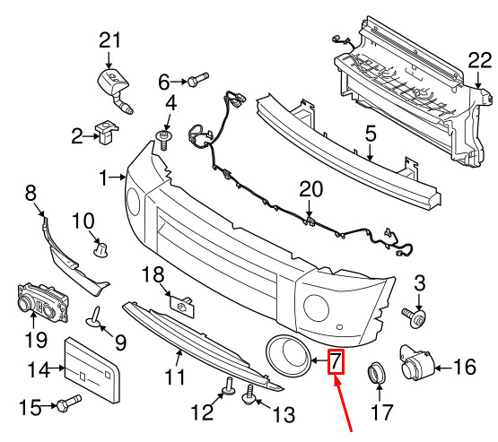 Land Rover Lr4 Fog Lamp Bezel Right OEM LR015462 for sale online | eBay