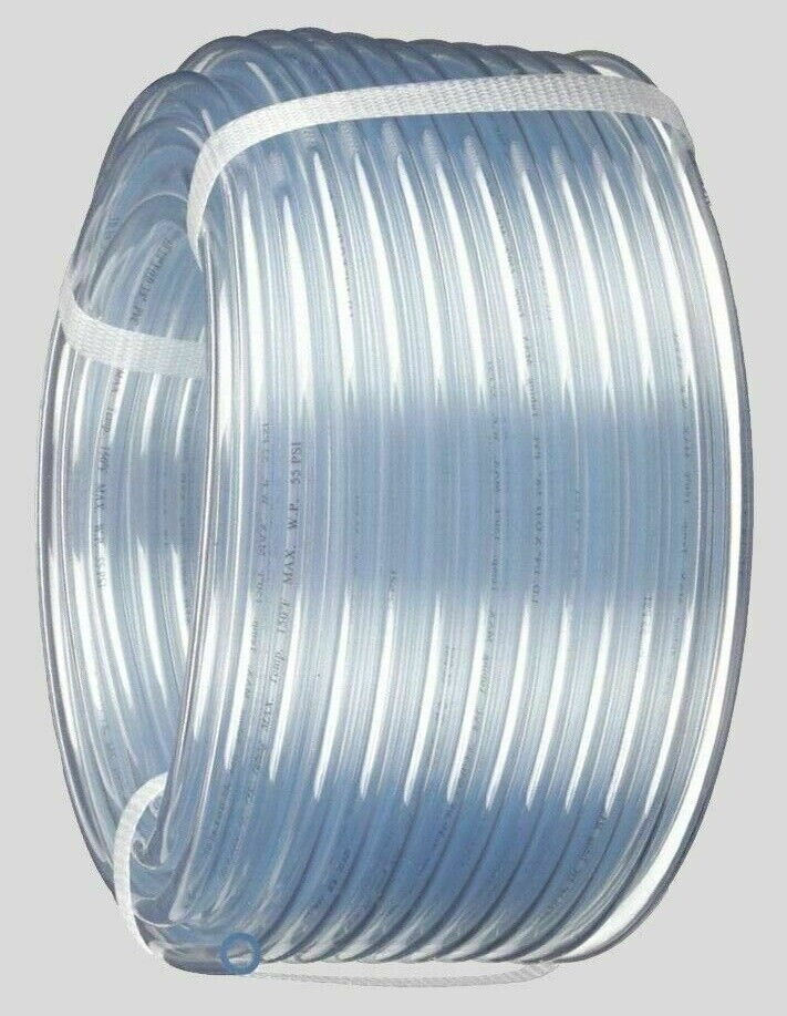 Clear Plastic Tubing Flexible 100' Roll 1/2" ID x 5/8" OD | eBay