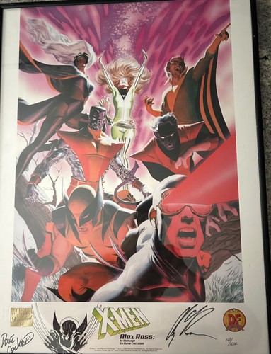 Marvel X-Men Lithograph signed by Alex Ross and Dave Cockrum, Wolverine ...
