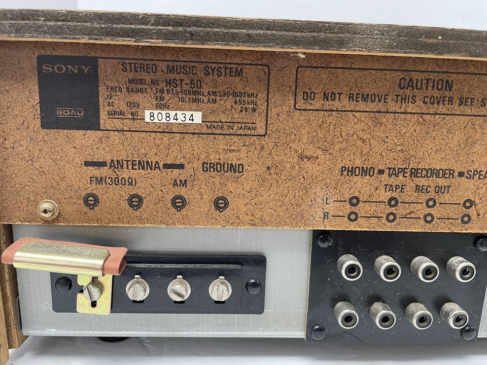 Vintage Sony Stereo Music System Receiver HST-50 *Tested* | eBay