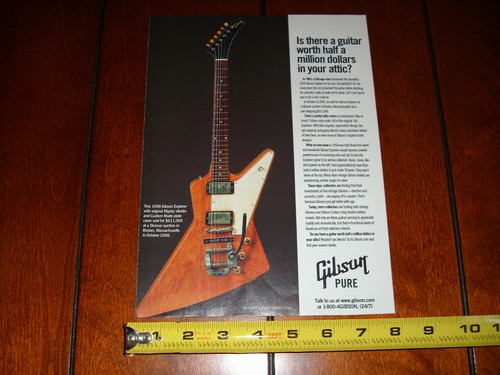 GIBSON GUITAR 1958 EXPLORER - ORIGINAL 2007 AD | eBay