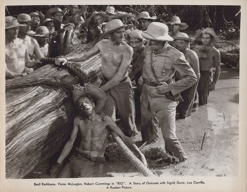 Basil Rathbone + Victor McLaglen in Rio (1939) 🎬 Original Vintage Photo ...