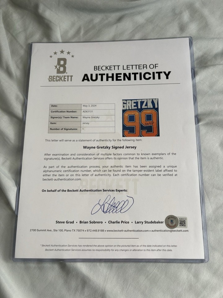 Wayne Gretzky Signed Edmonton Oilers Pro Style Hockey Jersey WGA COA | eBay