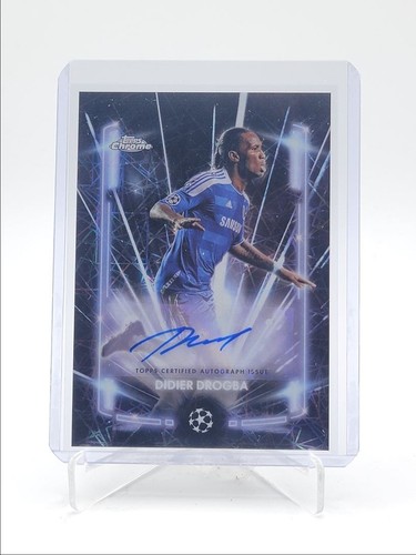 DIDIER DROGBA 2024 TOPPS CHROME UEFA BLACK LAZER AUTOGRAPH AUTO Q1940 ...