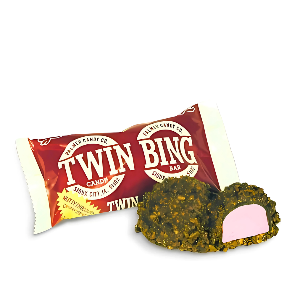Twin Bing Candy 3-Ct Pk – Cherry Nougat w/ Chocolate & Peanut Coating ...