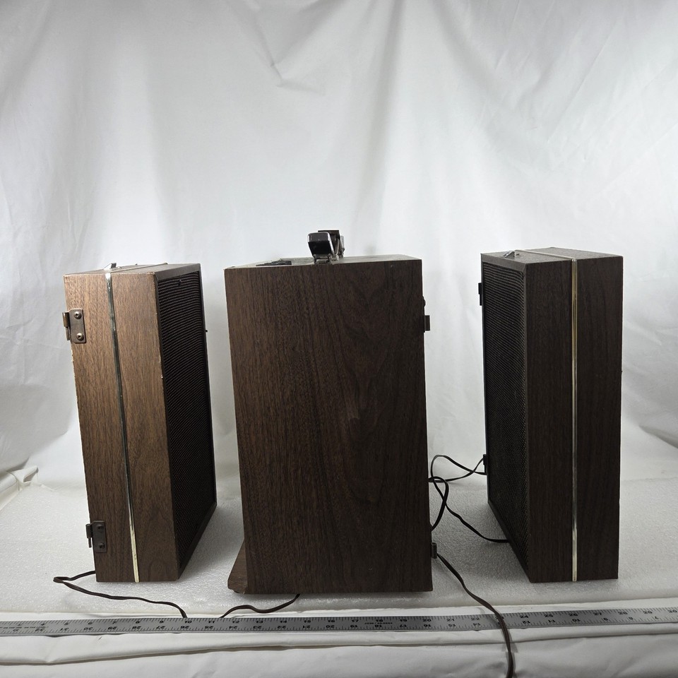 Vintage ZENITH Portable Turntable Record Player w Speakers Parts | eBay