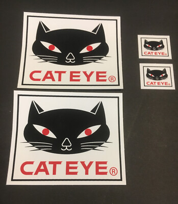 (LOT OF 4) CAT EYE STICKERS (2) 3" x 2.5" (2) 1”x 3/4” NEW | eBay