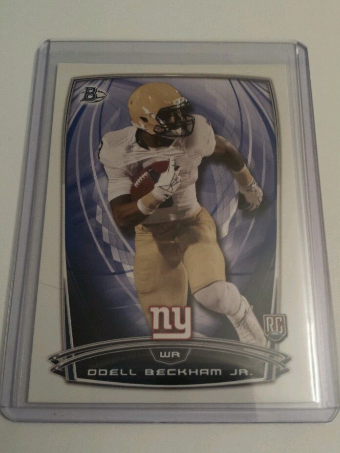 2014 Bowman ODELL BECKHAM JR. Rookie #8 RC Giants MINT FROM PACK | eBay