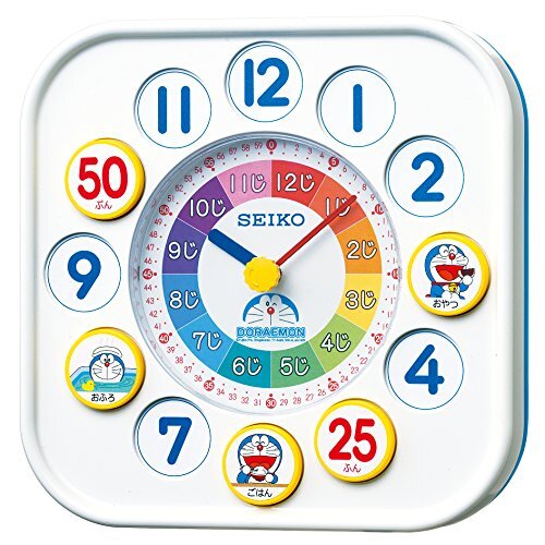 Doraemon Wall and Table Educational Clock CQ319W SEIKO With magnet ...
