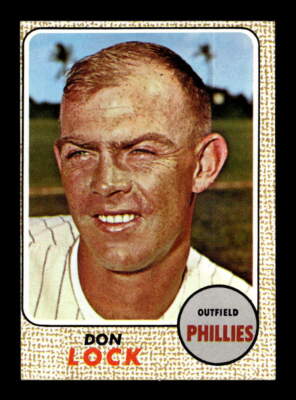 1968 Topps #59 Don Lock Philadelphia Phillies VG-EX Baseball Card *F587 ...
