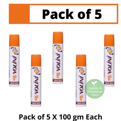 5 x Volini Spray For Sprain, Muscle & Joint Pain Spray (100g Each) Pain ...