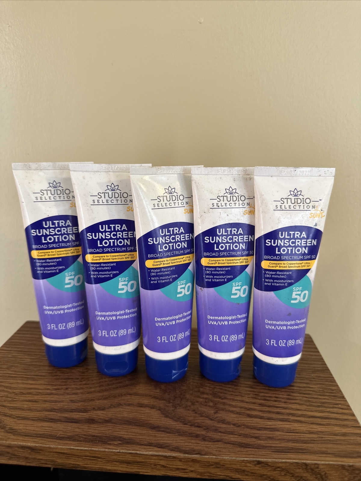 Lot of 5 Studio Selection Ultra Sunscreen Lotion SPF 50 Broad Spectrum ...