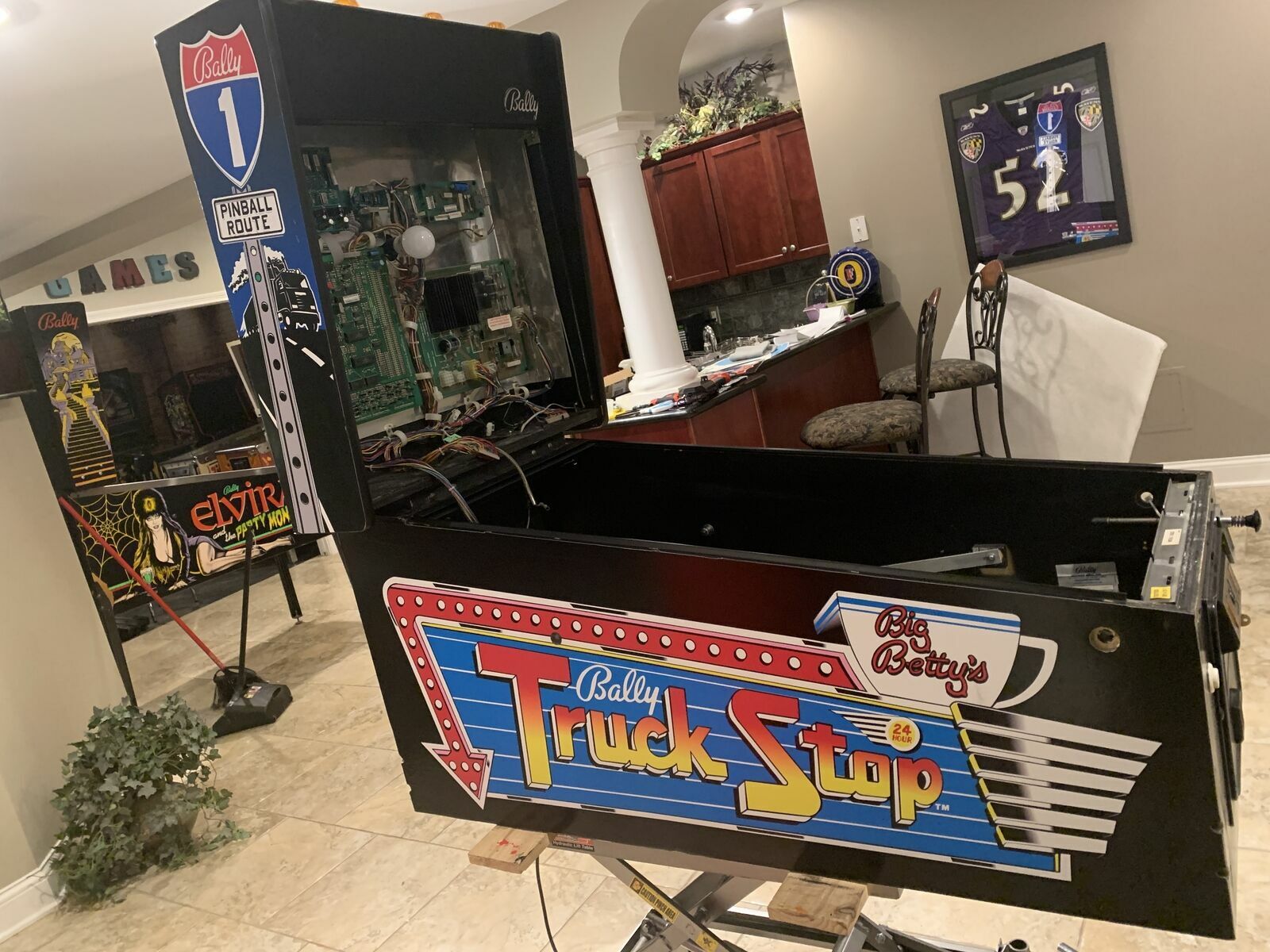 Truck Stop Pinball Machine CABINET Decal Set | eBay