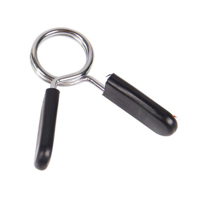 Barbell Clamp Spring Collar Clips Gym Weight Dumbbell Lock Kit Barbell ...