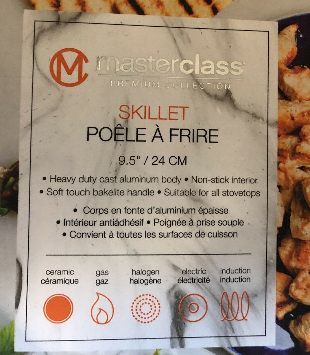 NEW! Masterclass Premium Cookware 9.5" PINK Speckled Skillet INDUCTION ...