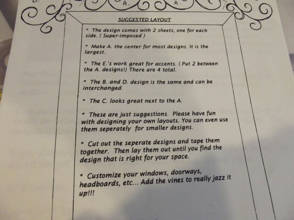 Decorative Tatouage Transfer Design Carolyn Yovan Extra Large 2 Sheets ...