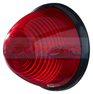 12V 24V ROUND 76mm RED REAR MARKER POSITION TAIL LIGHT LAMP TRAILER ...