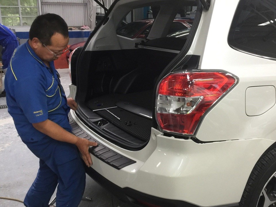 Rear Under Spoiler Carbon Fiber 2015 2016 2017 Fit Subaru Forester STi ...