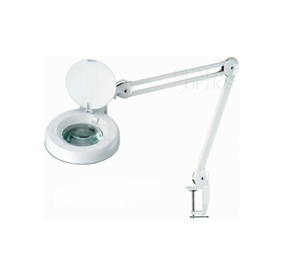 QO USA™ LED 8D DESK TABLE CLAMP MOUNT MAGNIFIER LAMP LIGHT MAGNIFYING ...