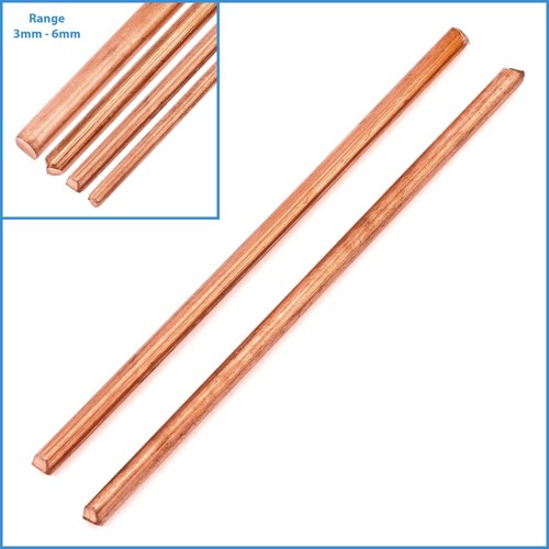 2pcs 4mm x 100mm Solid Copper Bar Rod Knife Handle Rivet Pin Bolt Tang ...