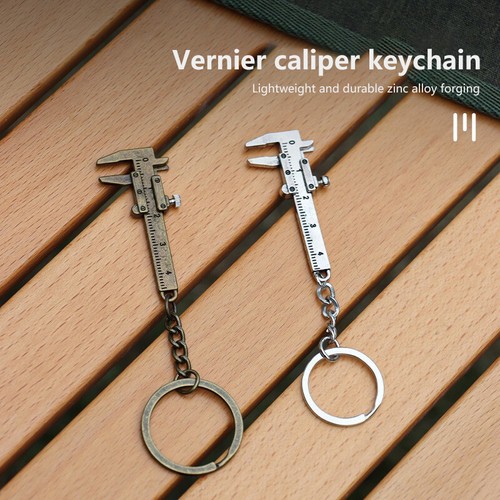 Mini Metal Ruler Vernier Calipers Keychain Portable 0-4cm Measurement ...