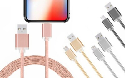 USB Cable For iPhone 6s 7 8 6 5 X 12 13 14 Long Charger Charging Fast ...