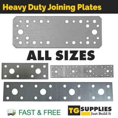 Heavy Duty 2.5mm Flat Bracket Connector Jointing Mending Plate ...