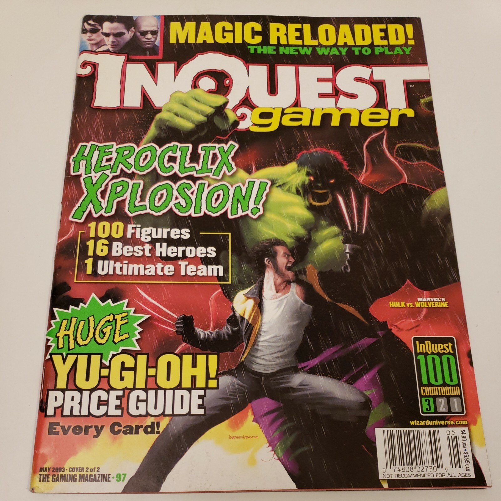 INQUEST MAGAZINE #97 Mayl 2003 XMEN WOLVERINE STAR WARS MTG HEROCLIX ...