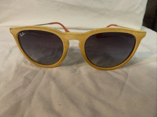 Ray Ban Erika Orange Velvet & Gold Frames Mirrored Lens RB4171 6083/5A ...