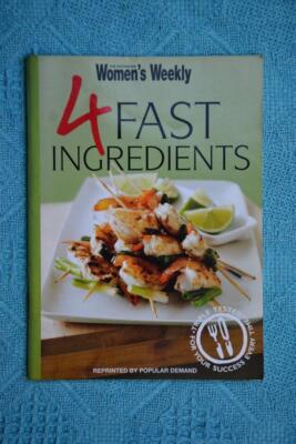 WOMENS WEEKLY~Mini Cookbook 4 FAST INGREDIENTS~RARE~GR8 Cool Fast Food ...