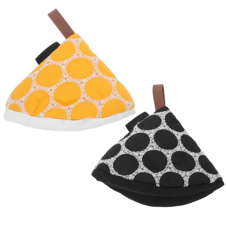 2 Pcs Insulated Pot Cover Cooking Lids Grips Heat Resistant Knob ...