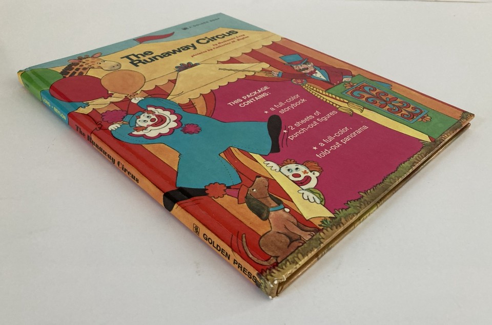 VTG Golden Book The Runaway Circus with Activity Punch-Outs+Panorama HC ...