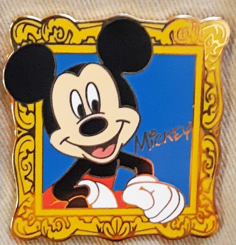 PIN MICKEY MOUSE DISNEYLAND GOLD FRAME SIGNATURE DISNEY WALT DISNEY ...