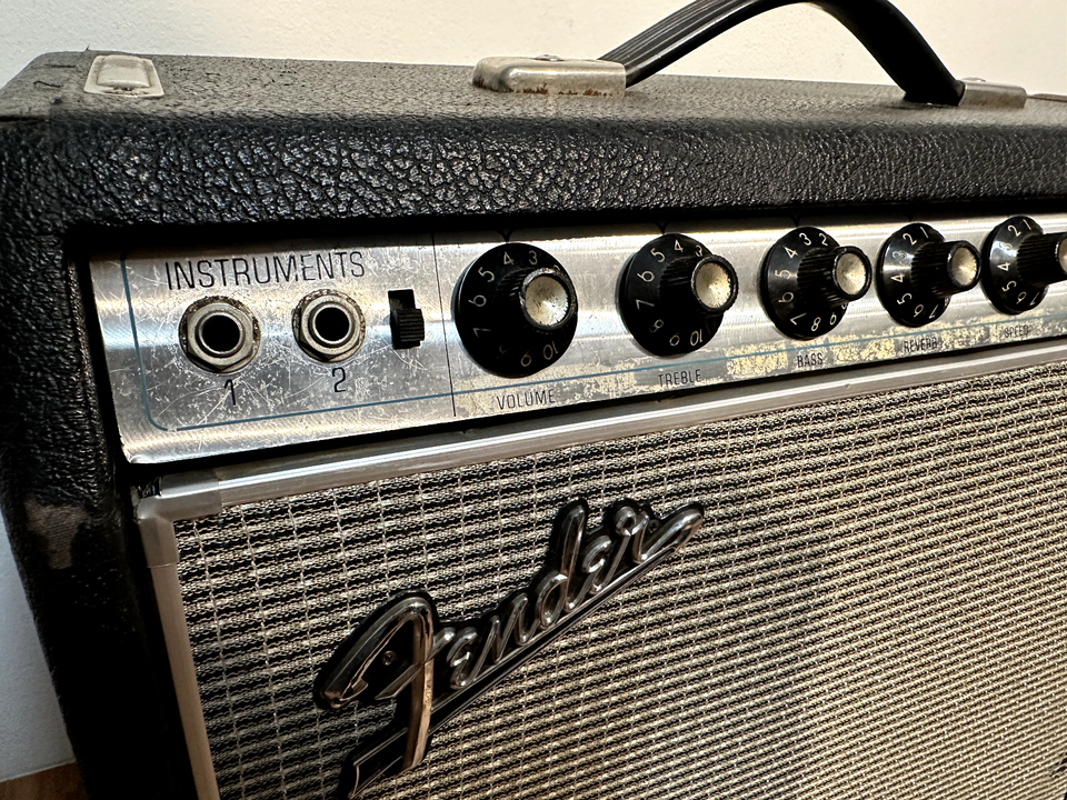 1967-1969 Vintage Fender Princeton Reverb Amp Drip Edge Blackface ...