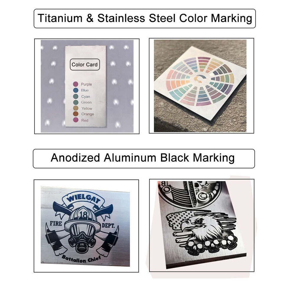 60W / 100W MOPA Raycus Fiber Laser Marking Machine Metal Engraving ...