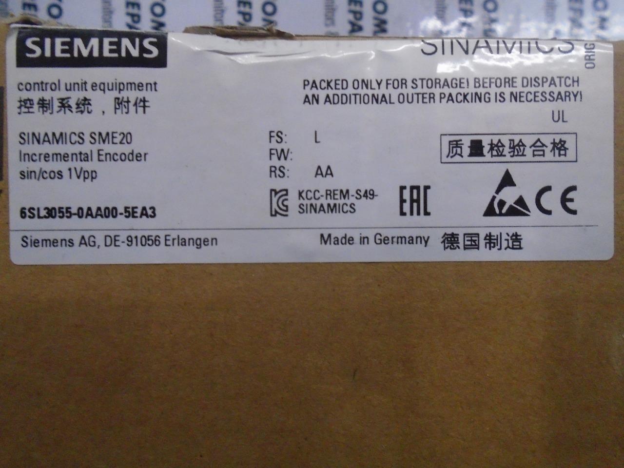 SIEMENS SINAMICS SEN MOD SME20 INC ENC0 SIN/COS (1VP-P) 6SL3055-0AA00 ...