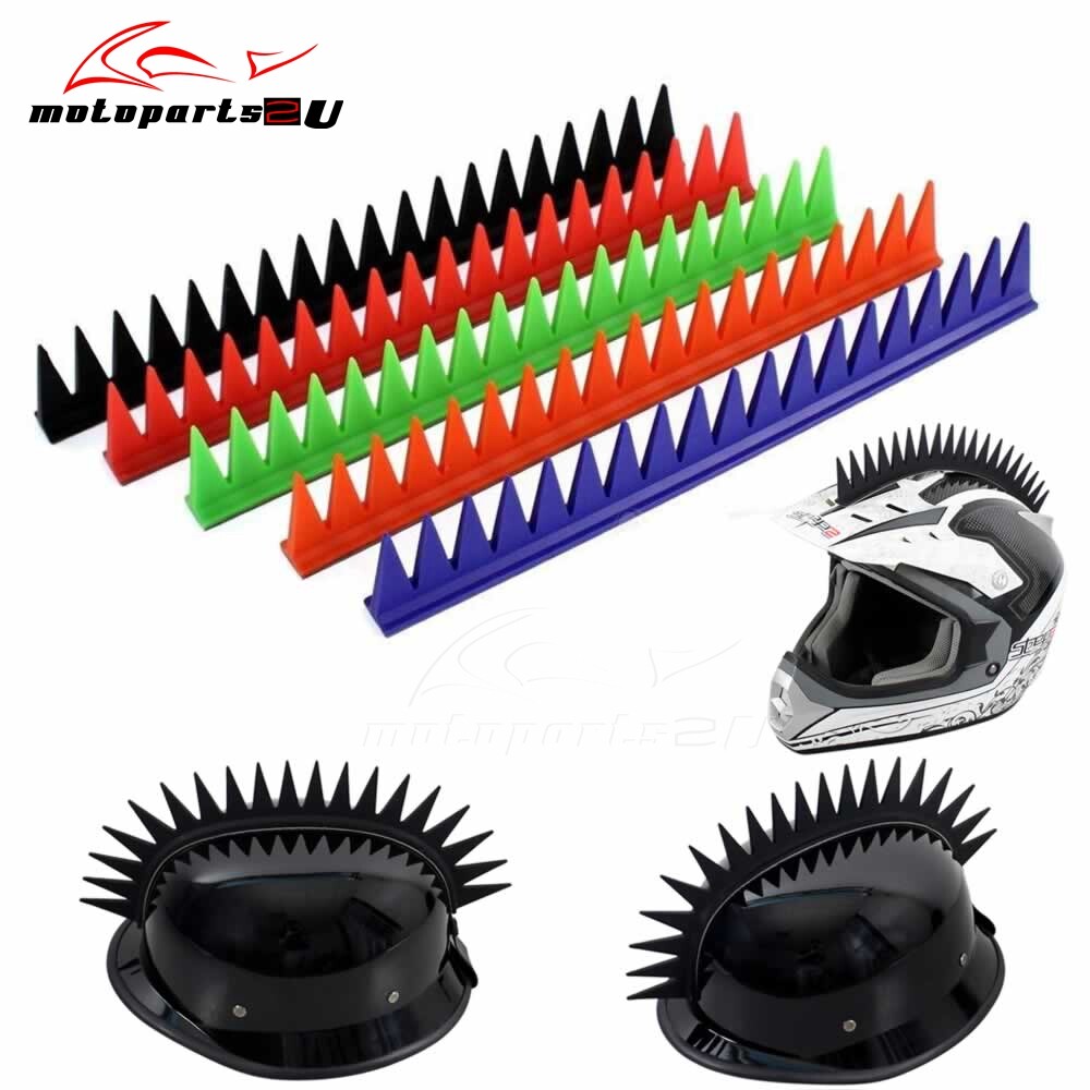Motorcycle Dirt Bike Rubber Helmet Mohawks Warhawk Spikes Sticker ...