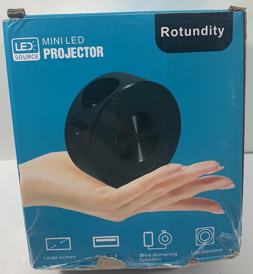 Time to Enjoy mini projector LED 1080 pixels, Open Box. Nice! Fast ...