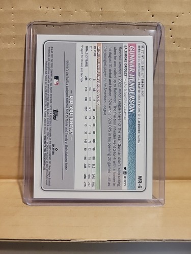 2023 Topps Big League Wrapper Redemption #WR-6 Gunnar Henderson RC ...