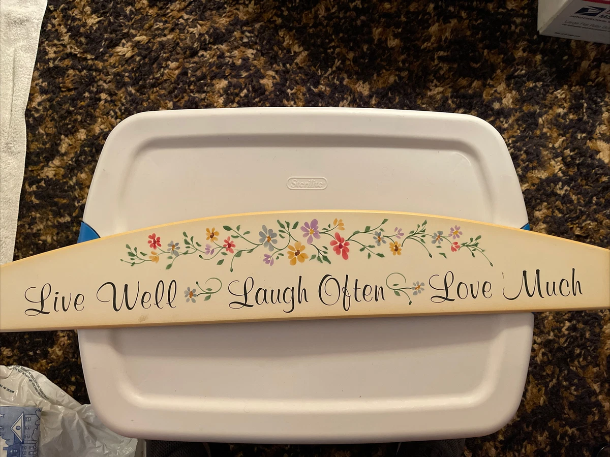 Live Well Laugh Often Love Much Wall Plaque