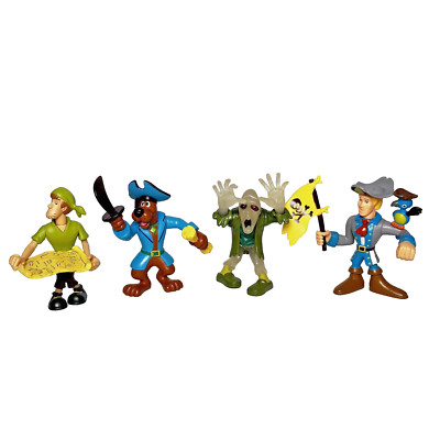 Scooby Doo Pirate Crew Mystery Mates Action Figure Hanna Barbera Bundle ...