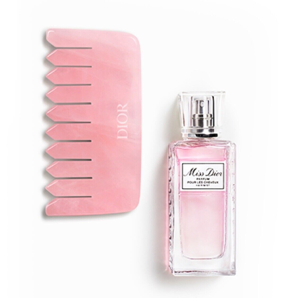 Dior Miss Dior Hair Mist 1 oz 30ml & Quartz Hair Comb Rose Brush Gift ...
