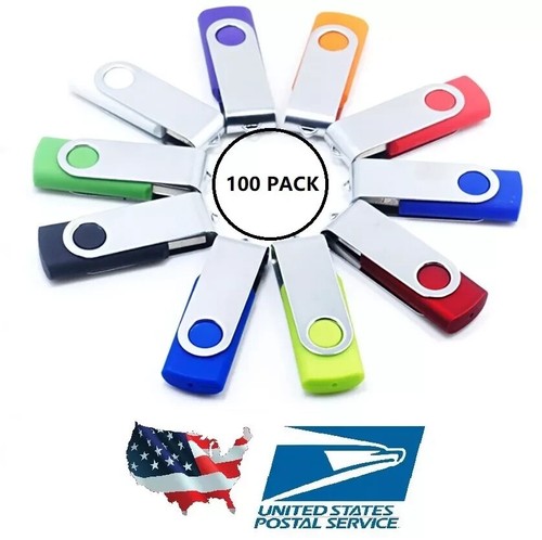 Lot ( 100 PACK ) USB Flash Memory Stick Data Storage Thumb Jump Pen ...
