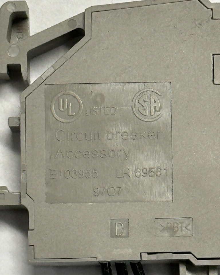 Schneider Electric E103955 Circuit Breaker Accessory, LR69561 97C7 | eBay